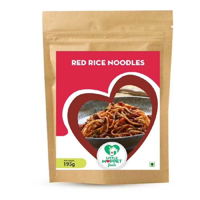 My Little Moppet Red Rice Noodles - 195 gms - Veeha Foods