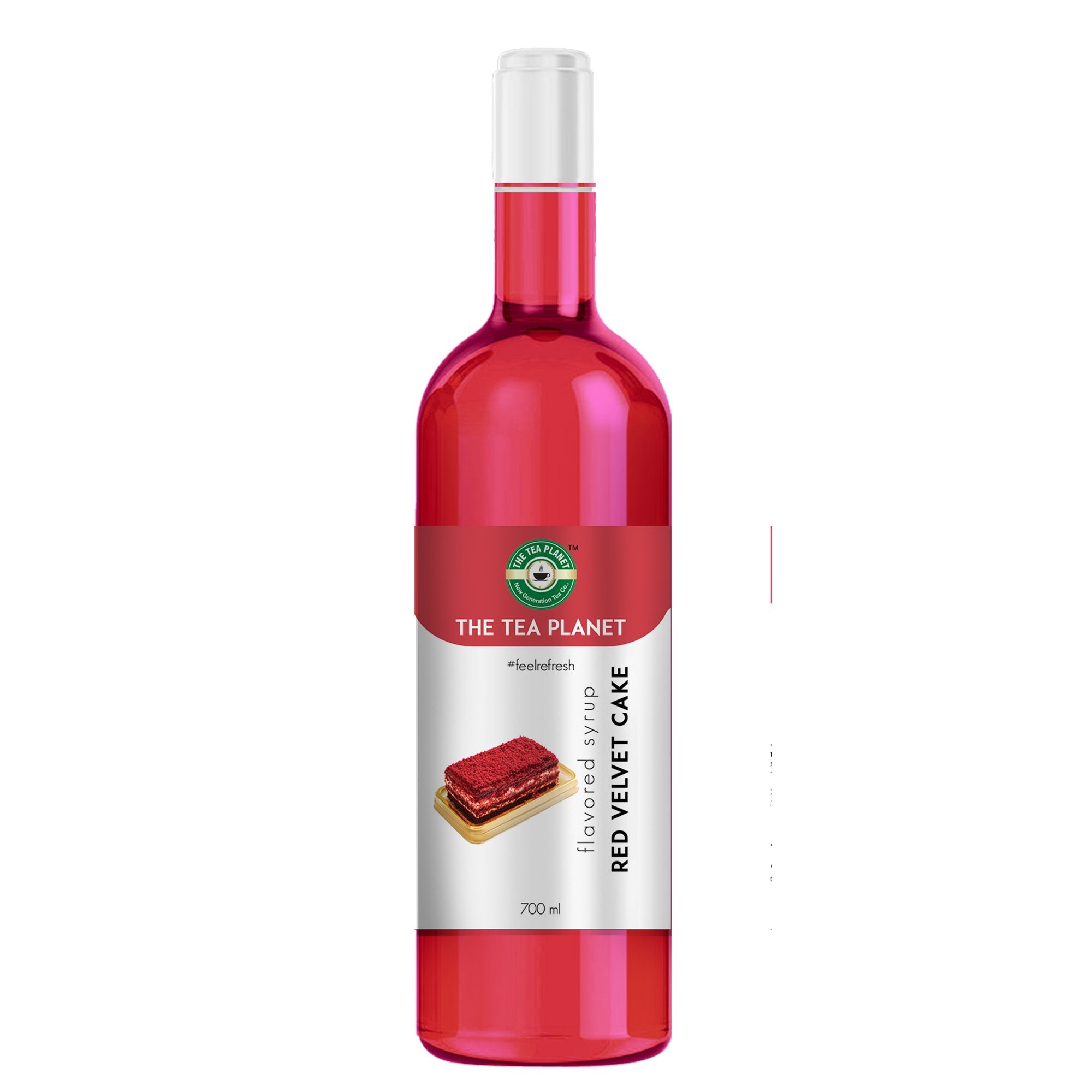 The Tea Planet Red Velvet Flavored Syrup - 700 ml - Veeha Foods