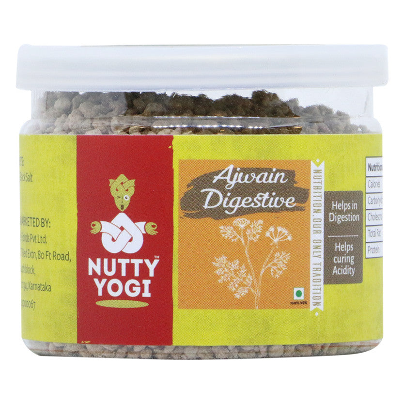 Nutty Yogi Ajwain Digestive - 50 gms - Veeha Foods