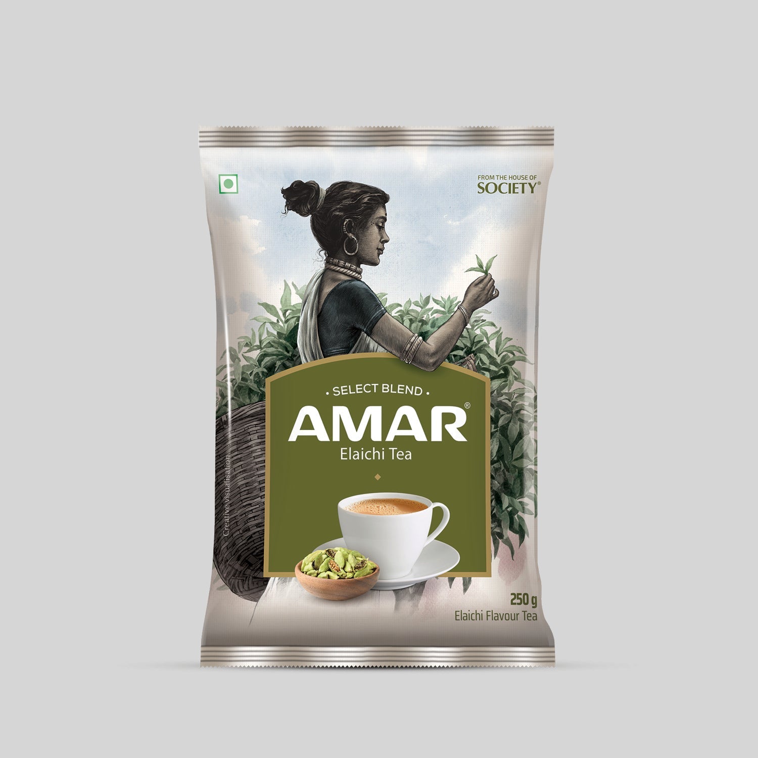 Society Tea Amar Elaichi Tea - 250 gms - Veeha Foods