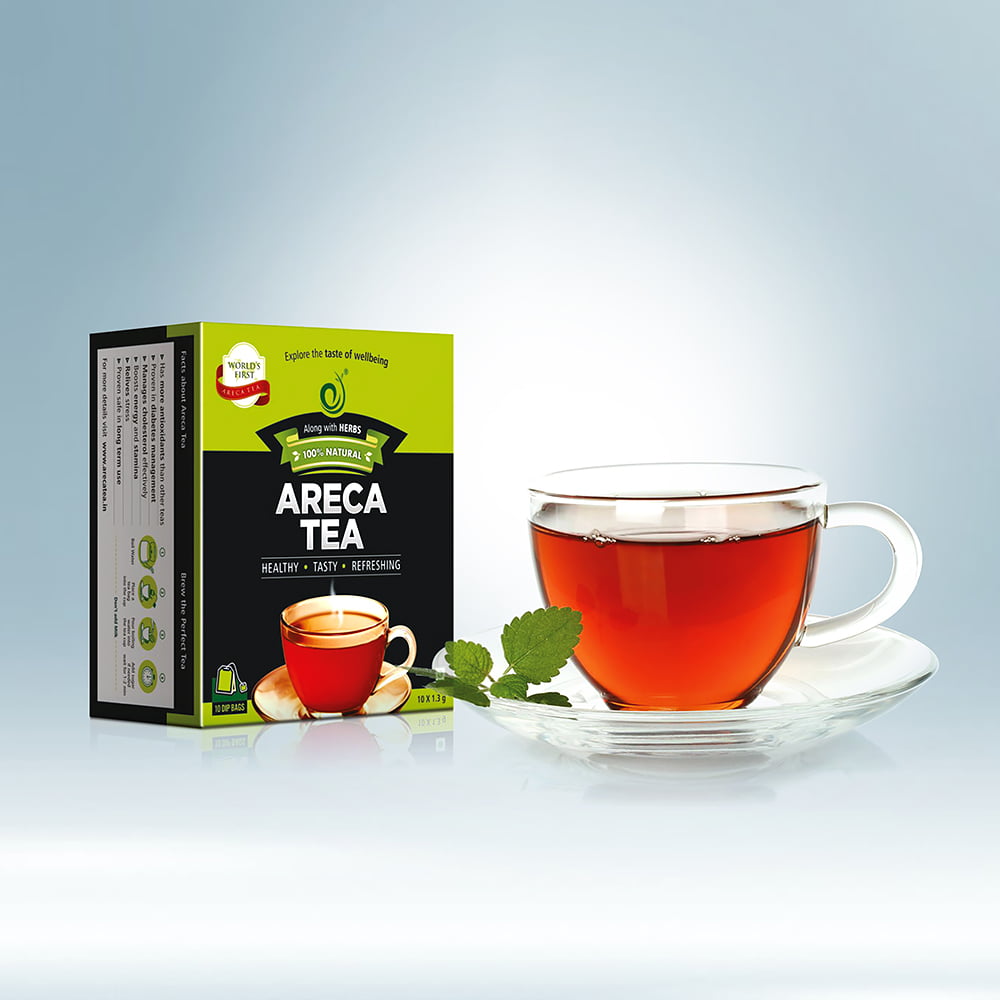 Green Remedies Areca Tea Healthy Tasty Refreshing - 130 gms - Veeha Foods