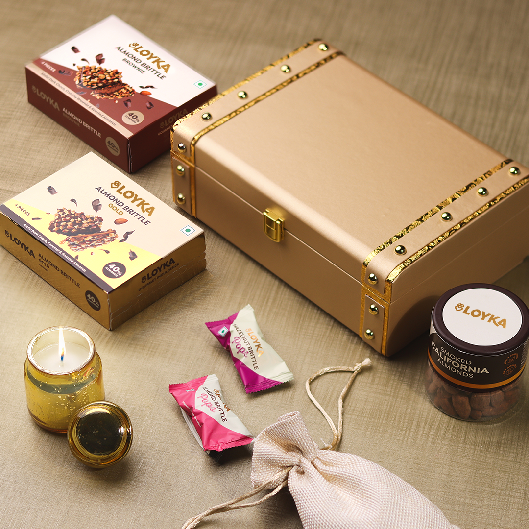 Loyka Golden Trunk (Reusable) Box - 329 gms - Veeha Foods