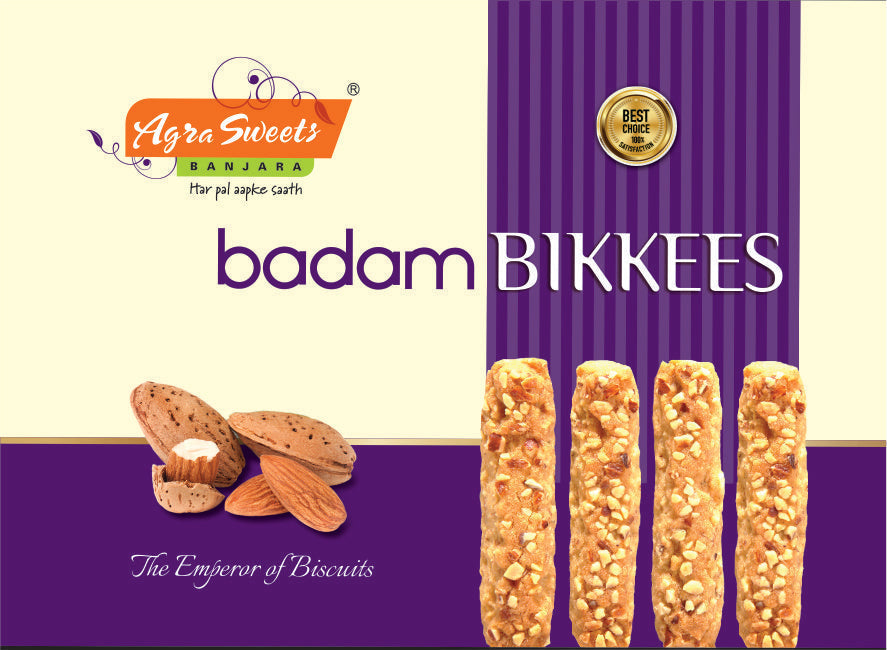 Agra Sweets Banjara Badam Bikkies - Veeha Foods