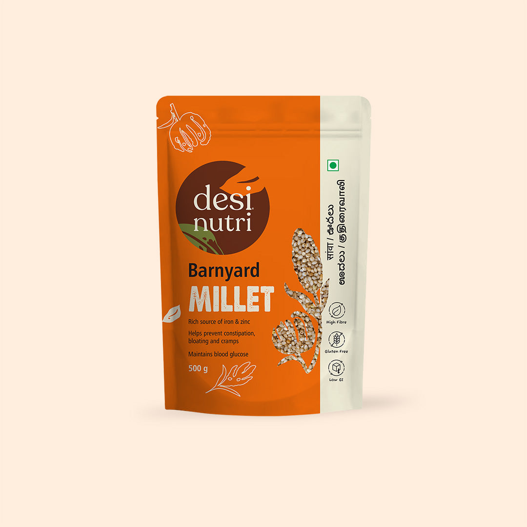 Desinutri Foods Barnyard Millet (Udalu|Sanwa) - 500 gms - Veeha Foods