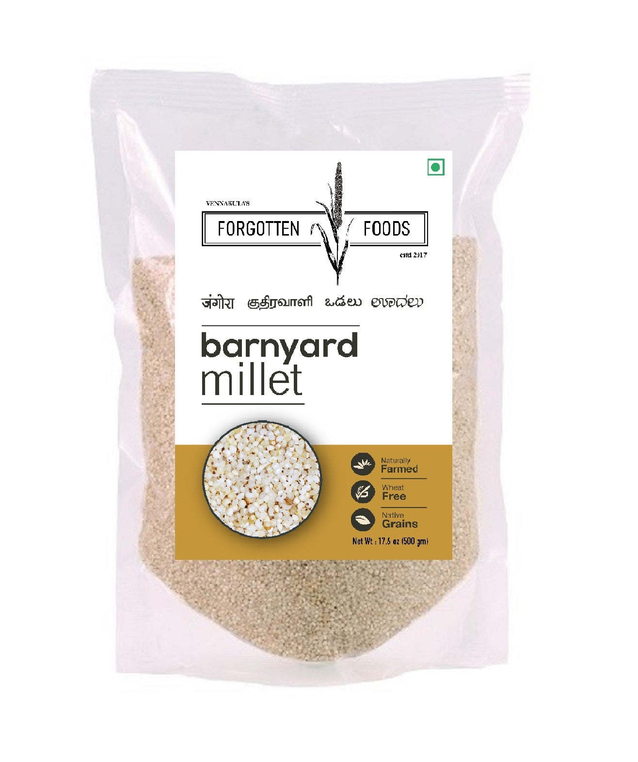 Forgotten Barnyard Millet Whole Grains - 900g - Veeha Foods