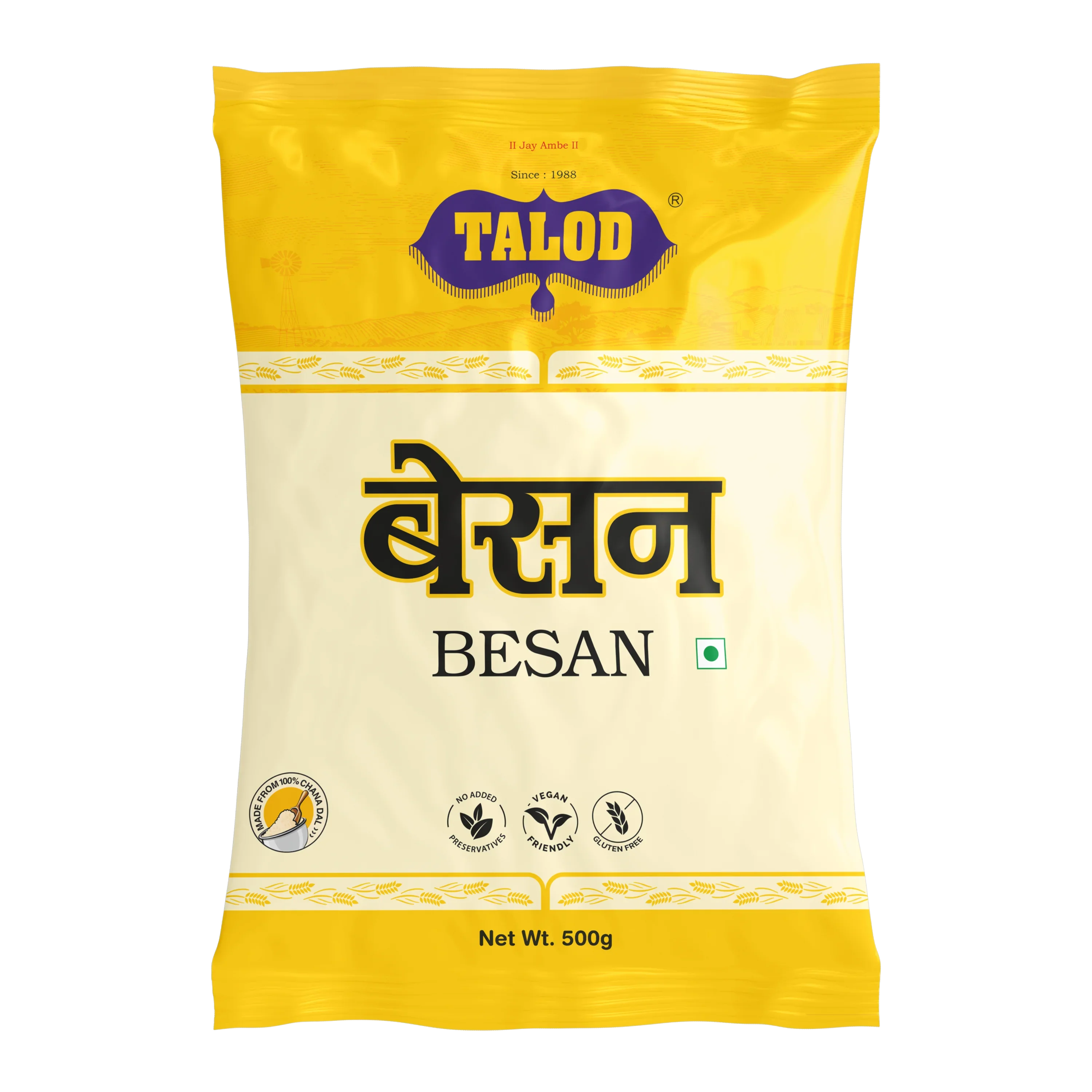Talod Besan Flour - 500 gms - Veeha Foods