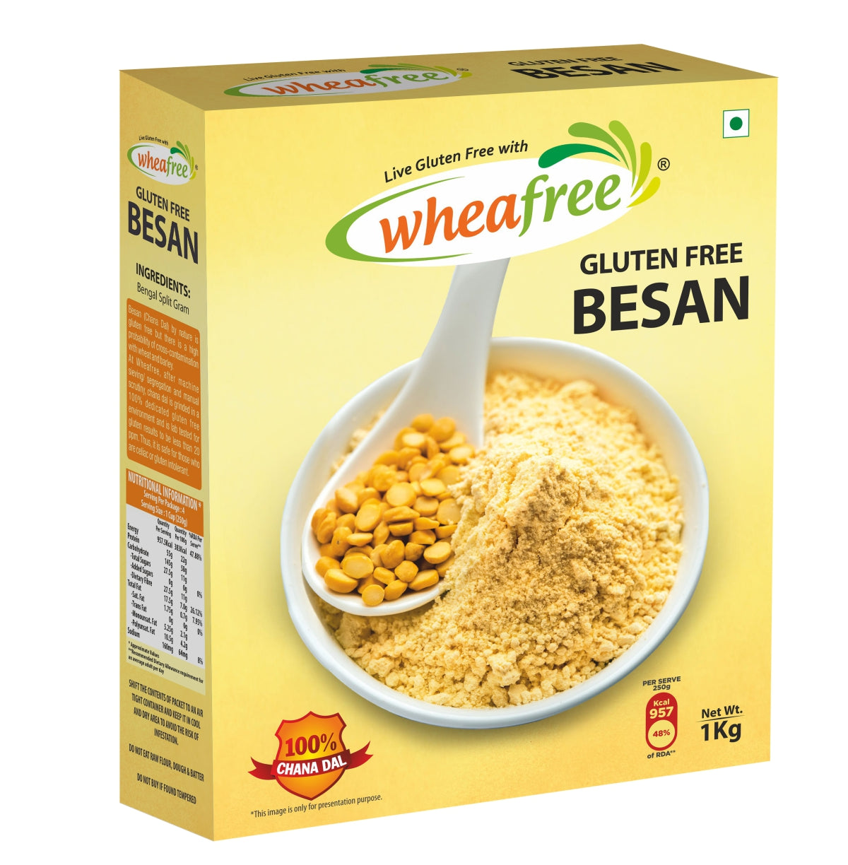 Wheafree Gluten Free Besan - 1 kg - Veeha Foods