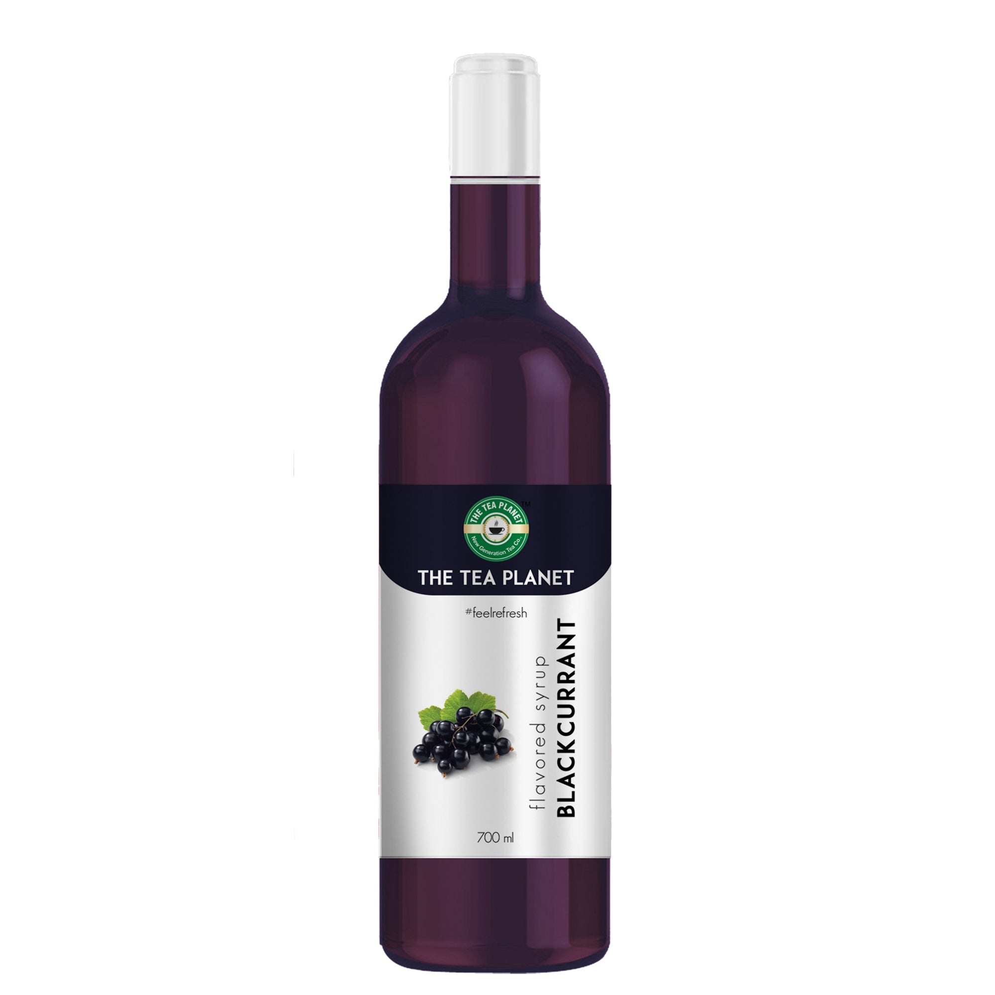 The Tea Planet Black Currant Flavored Syrup - 700 ml - Veeha Foods