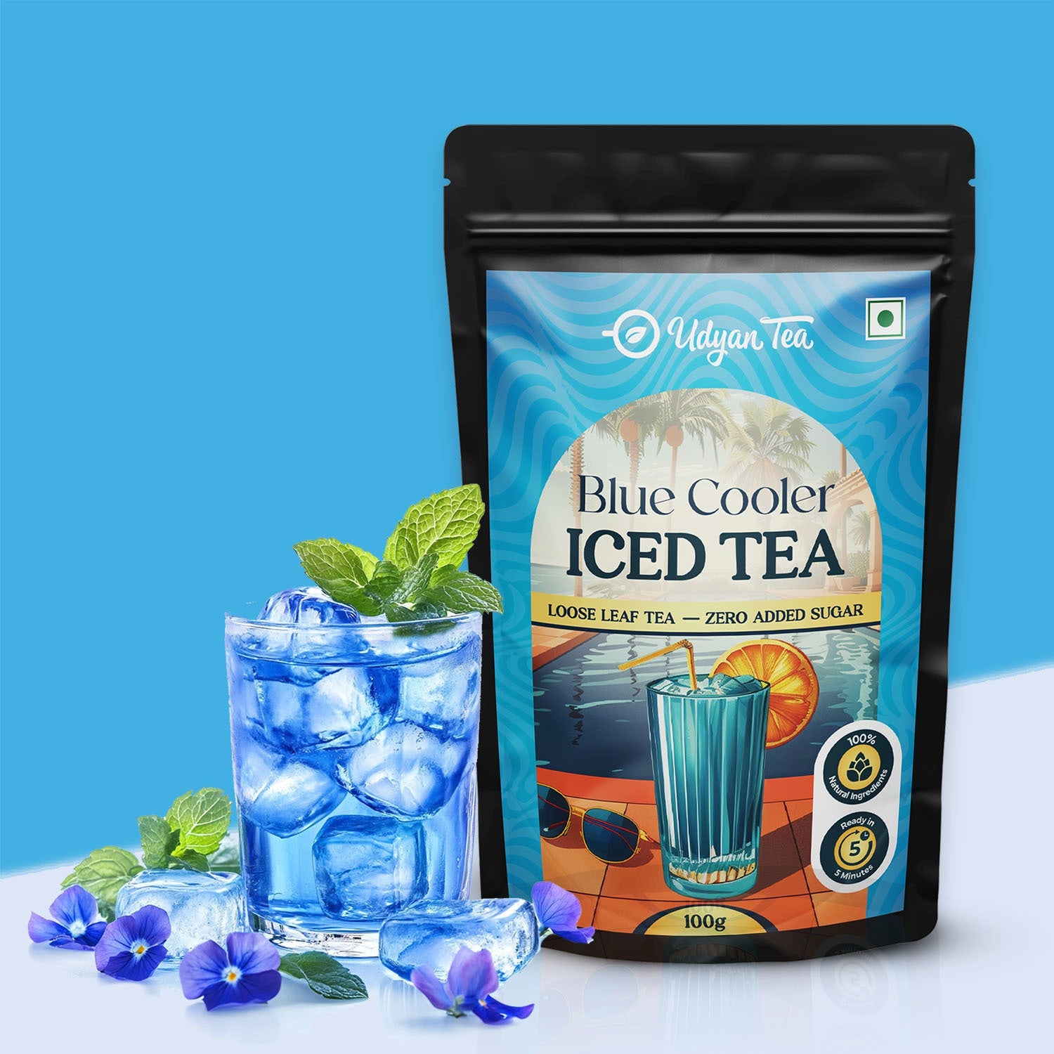 Udyan Tea Blue Cooler Iced Tea - Veeha Foods