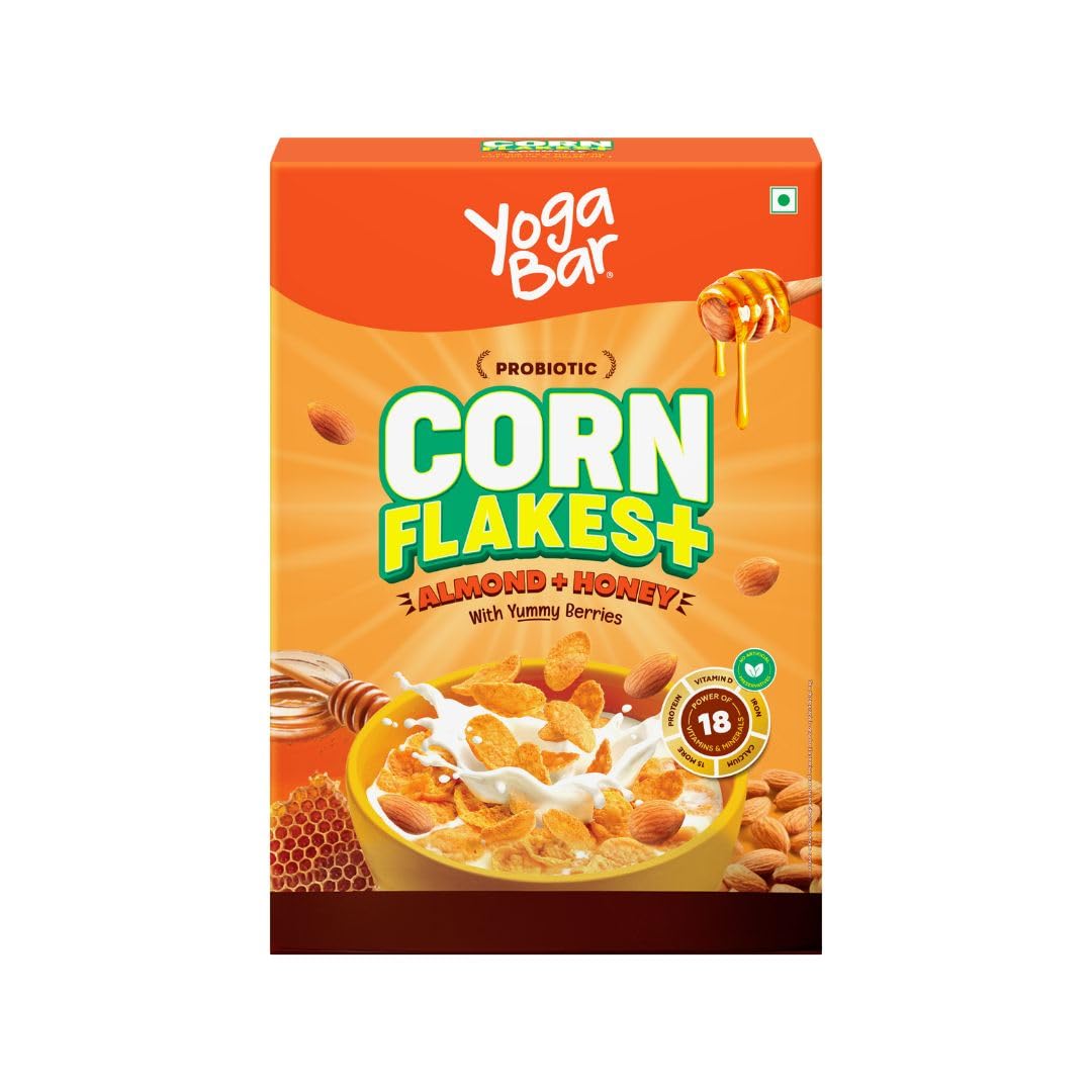 The Yoga Bar Corn Flakes Honey Almond - 250 gms – Veeha Foods