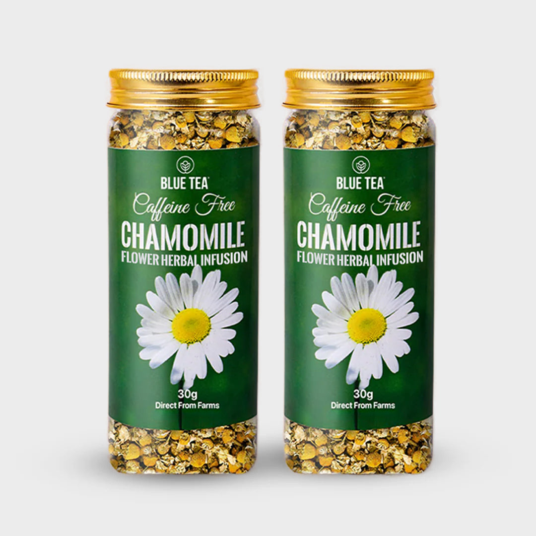 Blue Tea Chamomile Flower Herbal Infusion - 30 gms (Pack of 2) - Veeha ...