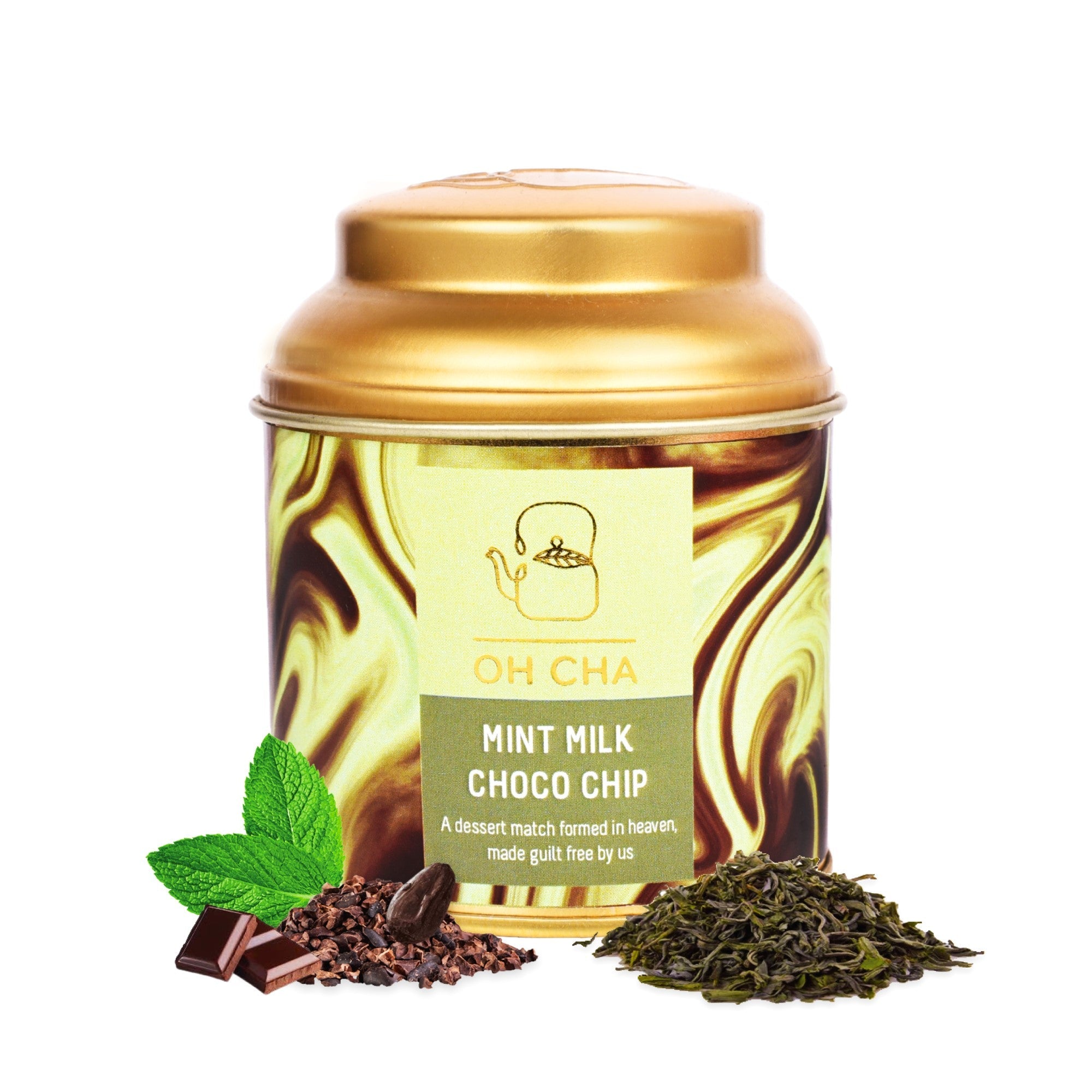 Oh Cha Mint Milk Choco Chip - 35 gms - Veeha Foods