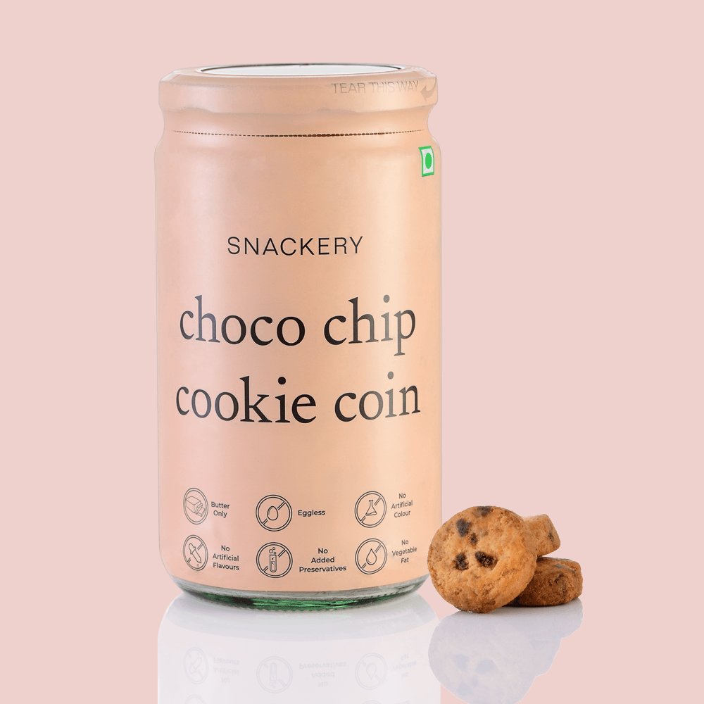 Snackery Choco Chip Cookie Coin - 150 gms – Veeha Foods