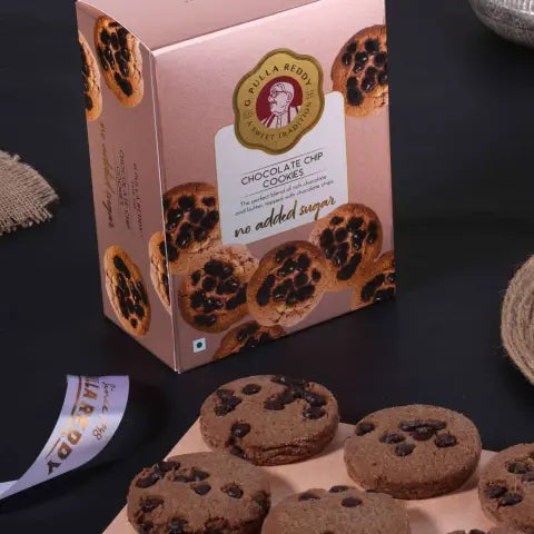 G.Pulla Reddy Chocolate Chip Cookies -150gms – Veeha Foods