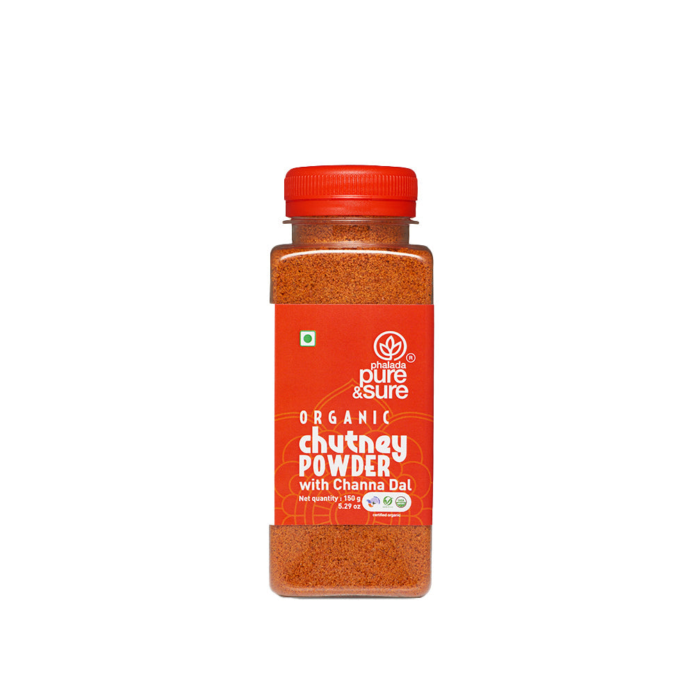 Pure & Sure Organic Chutney Powder - Channa Dal - 150 gms – Veeha Foods