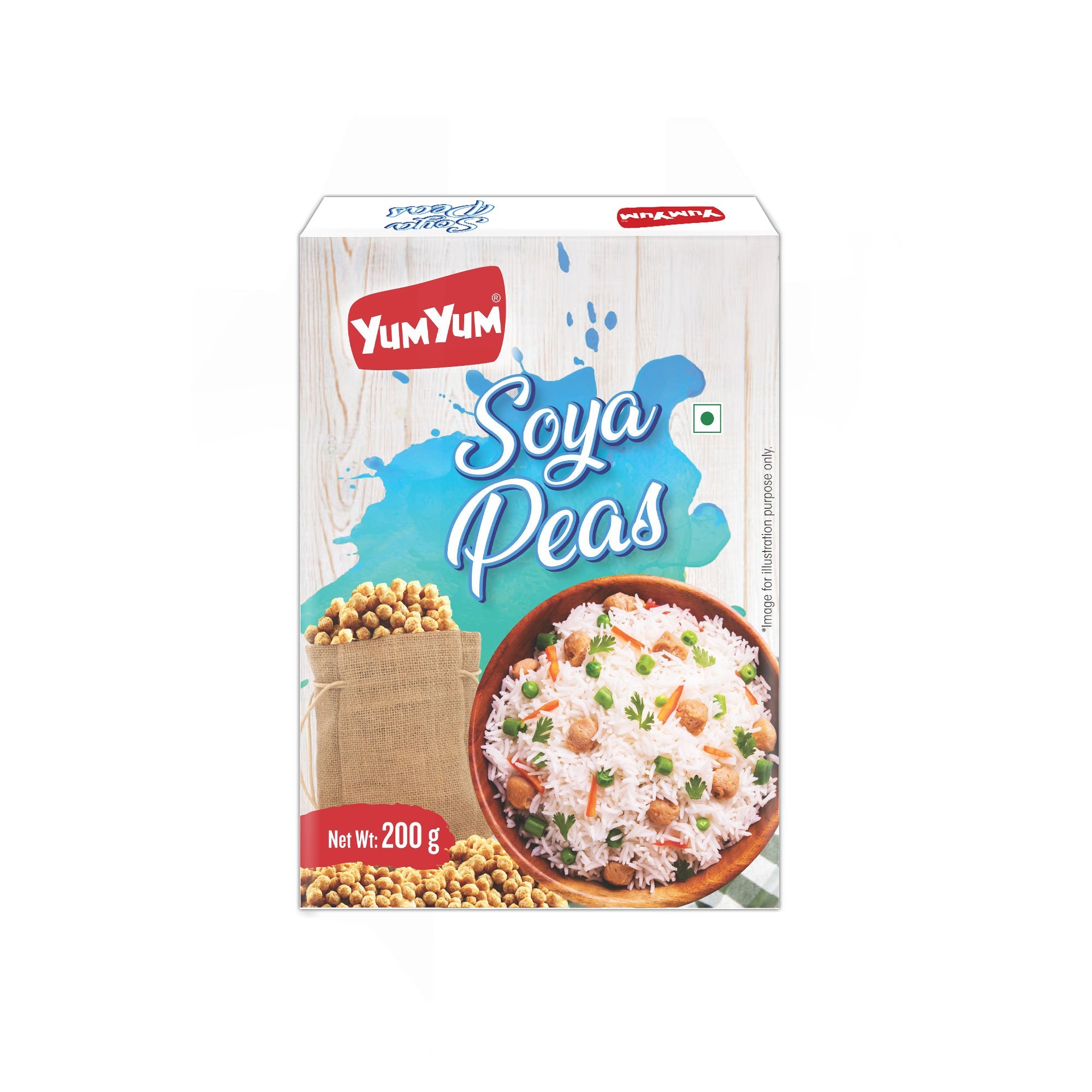 Yum Yum Soya Peas - 200 gms - (Pack of 4) - Veeha Foods