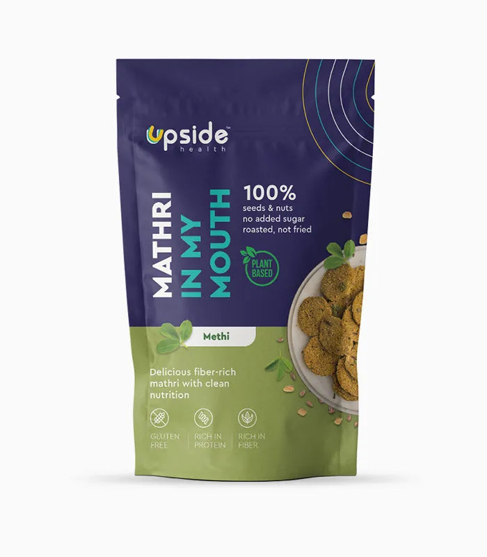 Upside Health Mathri (Methi Flavour) - 45 gms - Veeha Foods