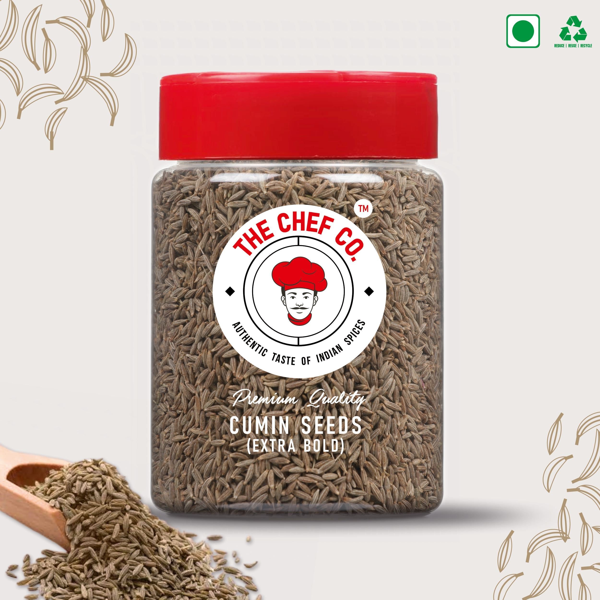 The Chef Co Cumin Seeds Extra Bold - 160 gms - Veeha Foods