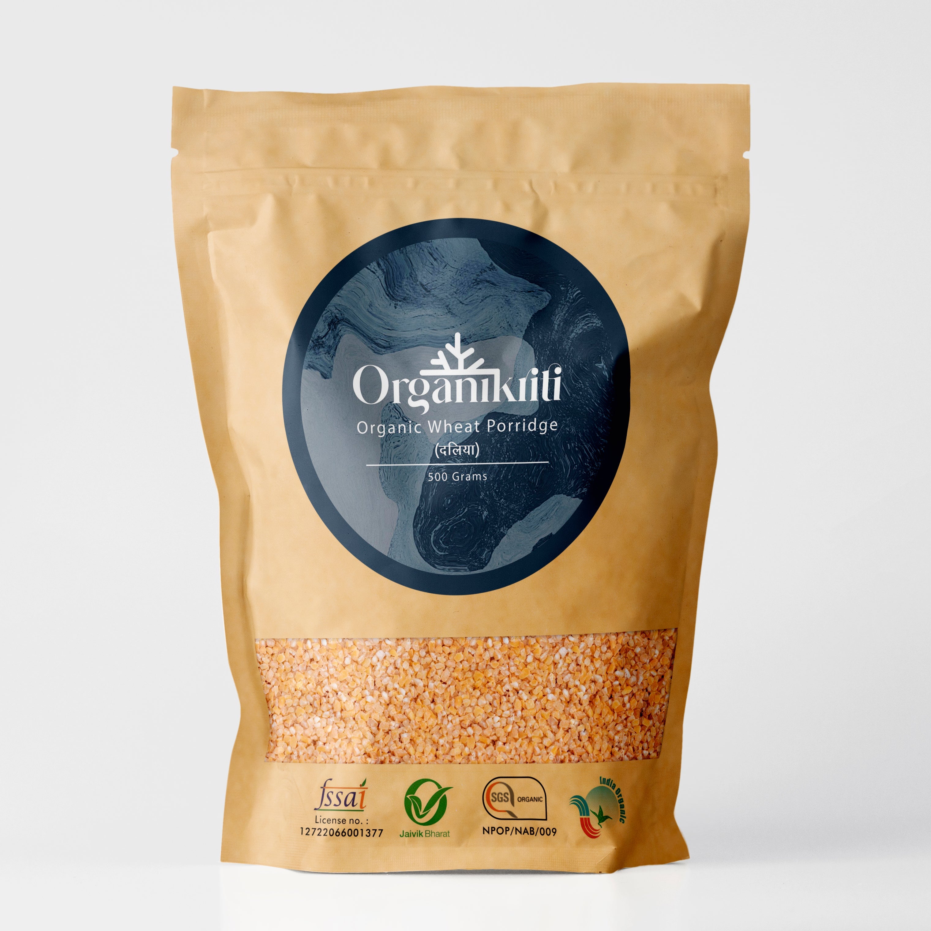 Organikriti Organic Wheat Daliya - Porridge - Veeha Foods