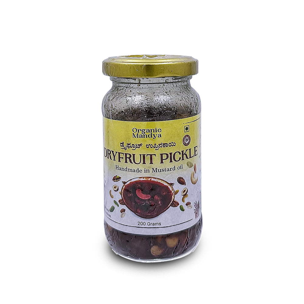 Organic Mandya Organic Dry Fruit Pickle - 200 gms - Veeha Foods