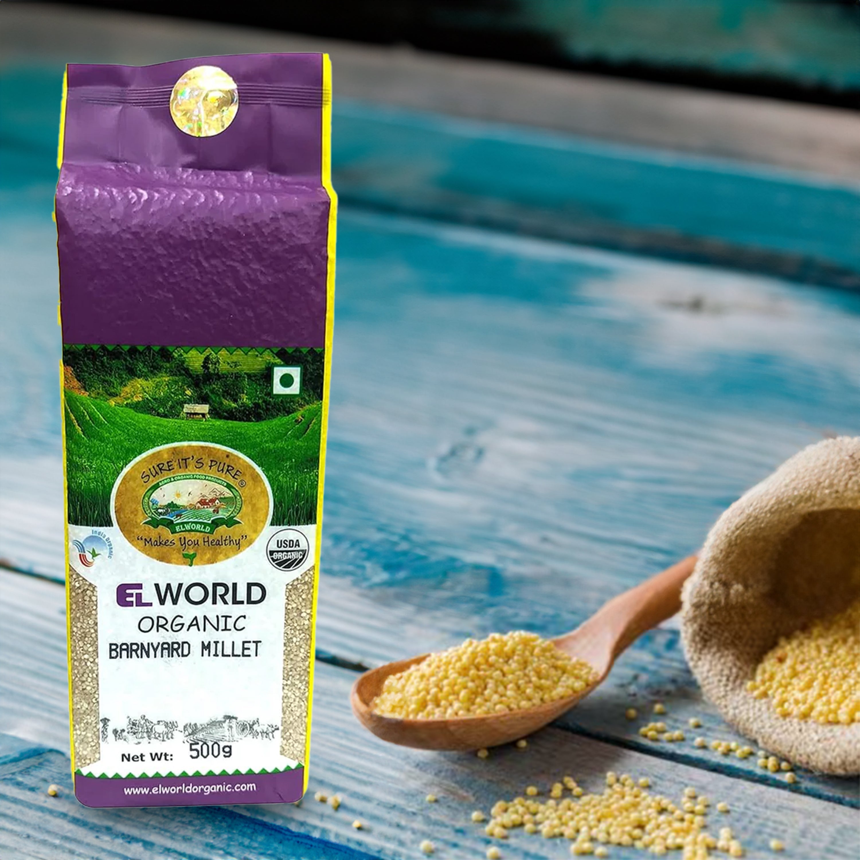 Elworld Agro & Organic Food Products Barnyard Millet - 500 gms – Veeha ...