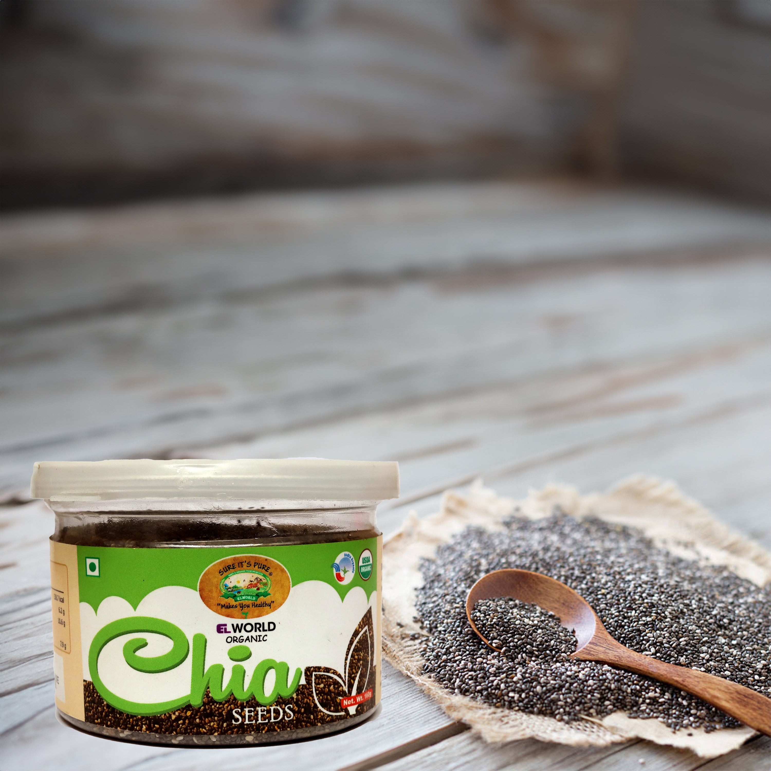 Elworld Agro & Organic Food Products Chia Seeds - Veeha Foods