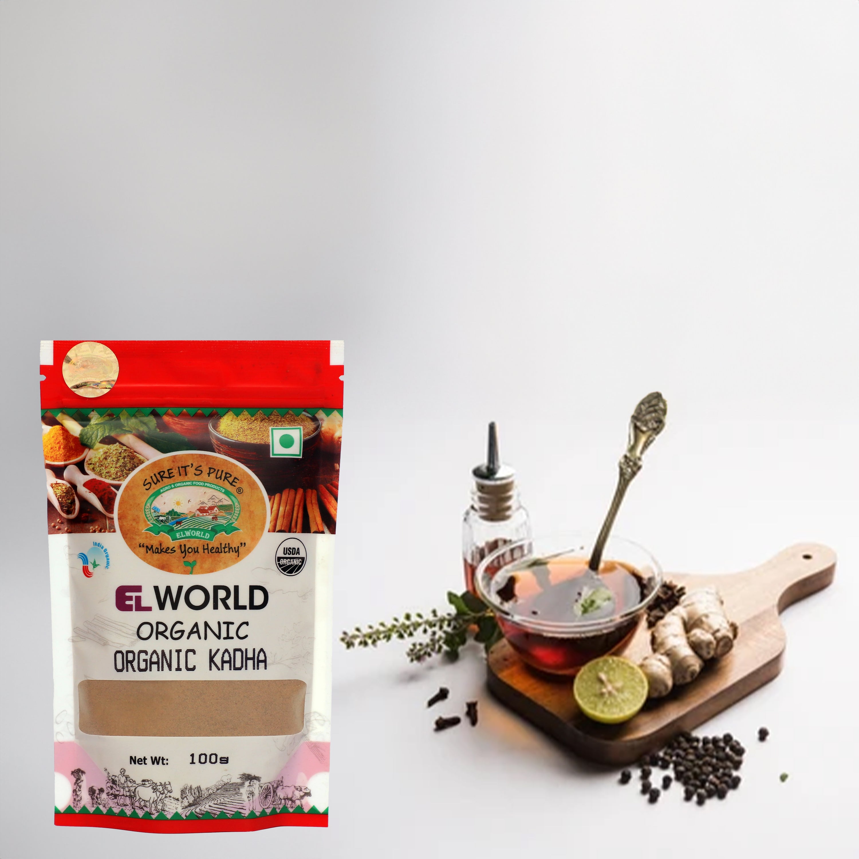 Elworld Agro & Organic Food Products Kadha - 100 gms - Veeha Foods