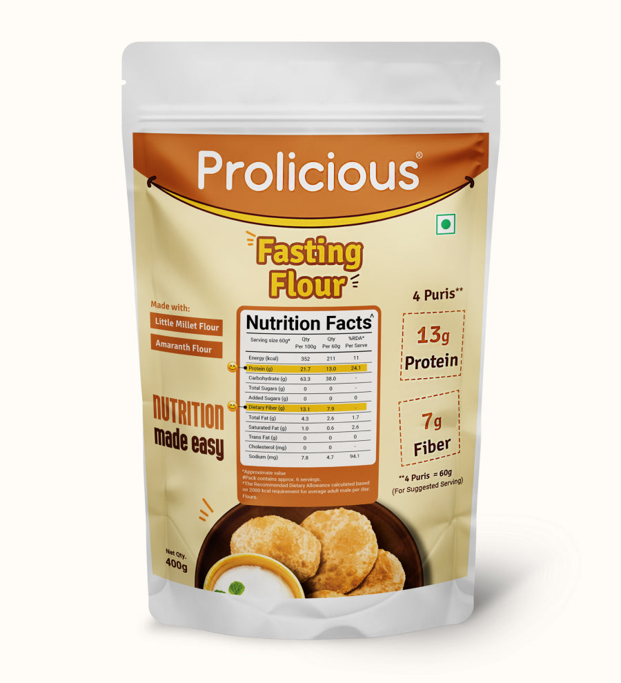 Prolicious Fasting Flour -400 gms - Veeha Foods