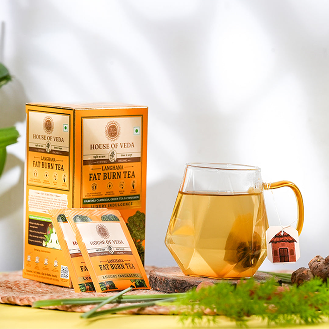 House of Veda Fat Burn Tea - 25 Tea Bags - Veeha Foods