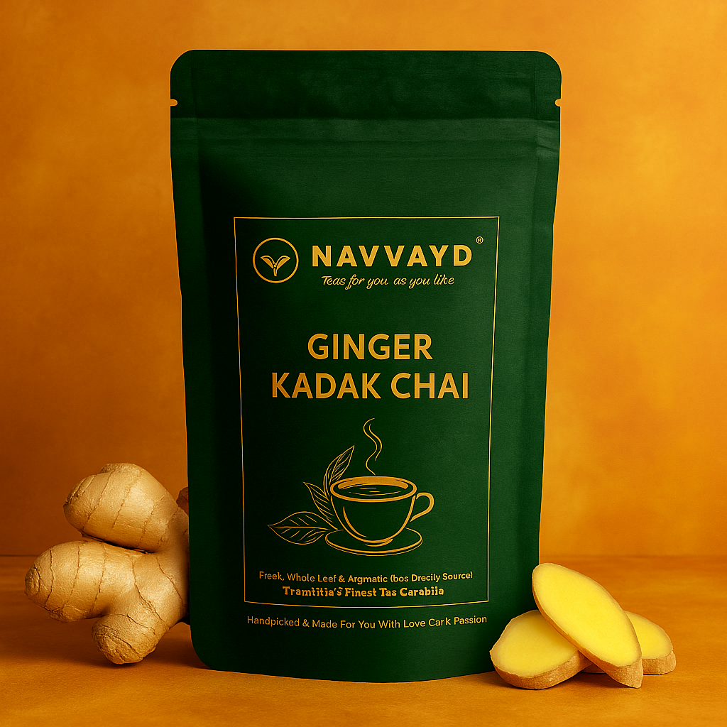 Navvayd Ginger Kadak Chai - Veeha Foods