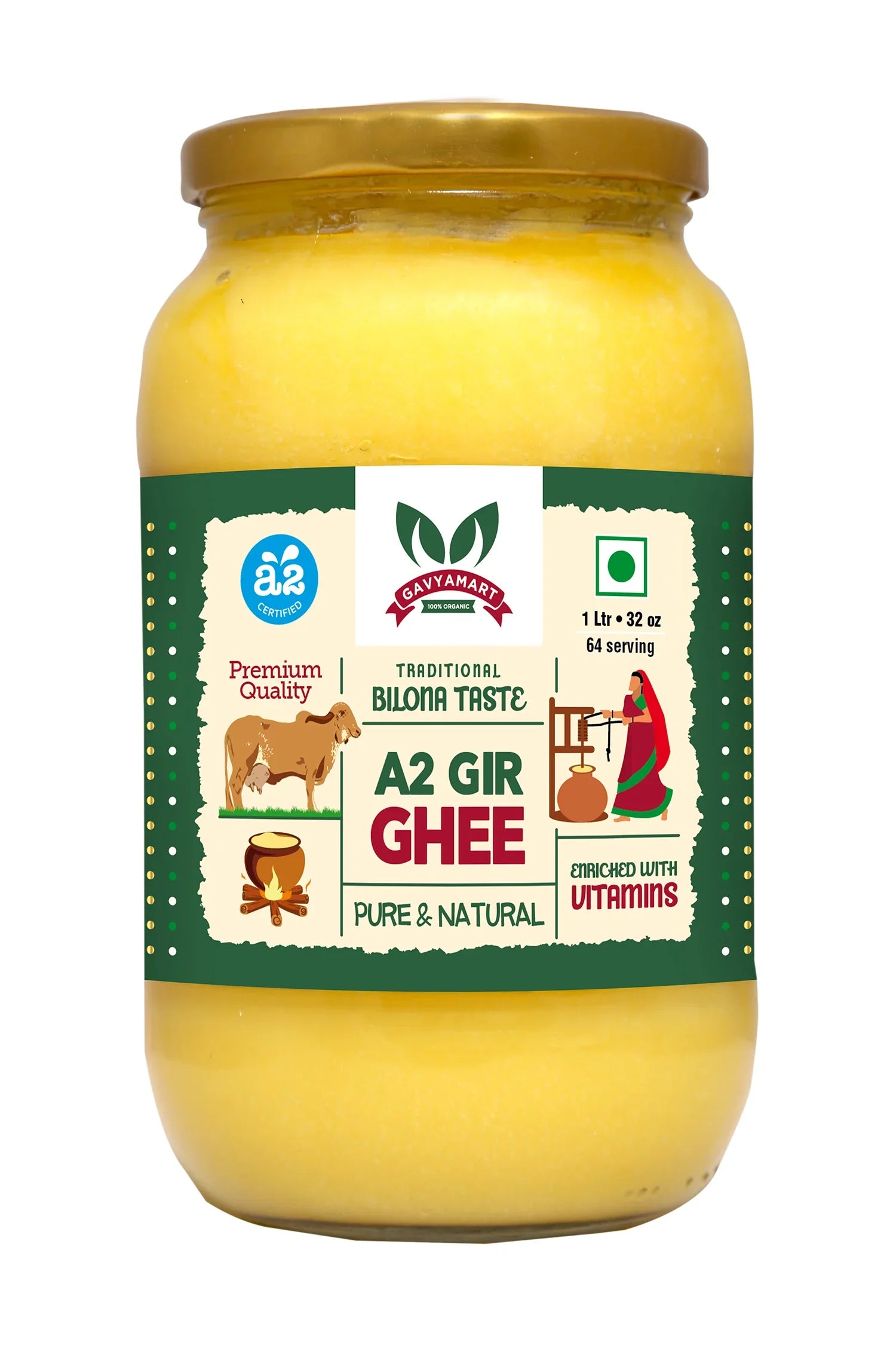 Gavyamart A2 Gir Cow Ghee - Veeha Foods