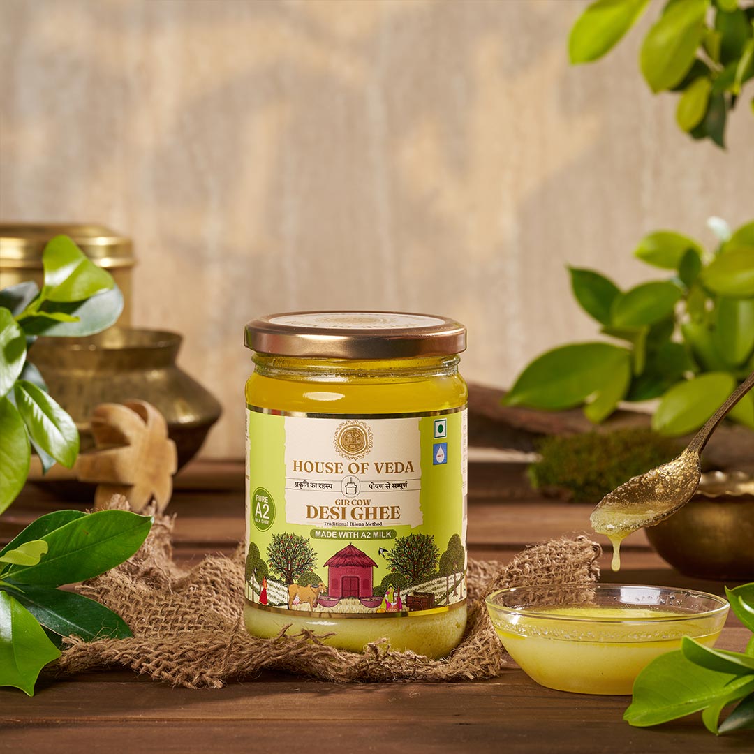 House of Veda Gir Cow Desi Ghee - 500 ml – Veeha Foods