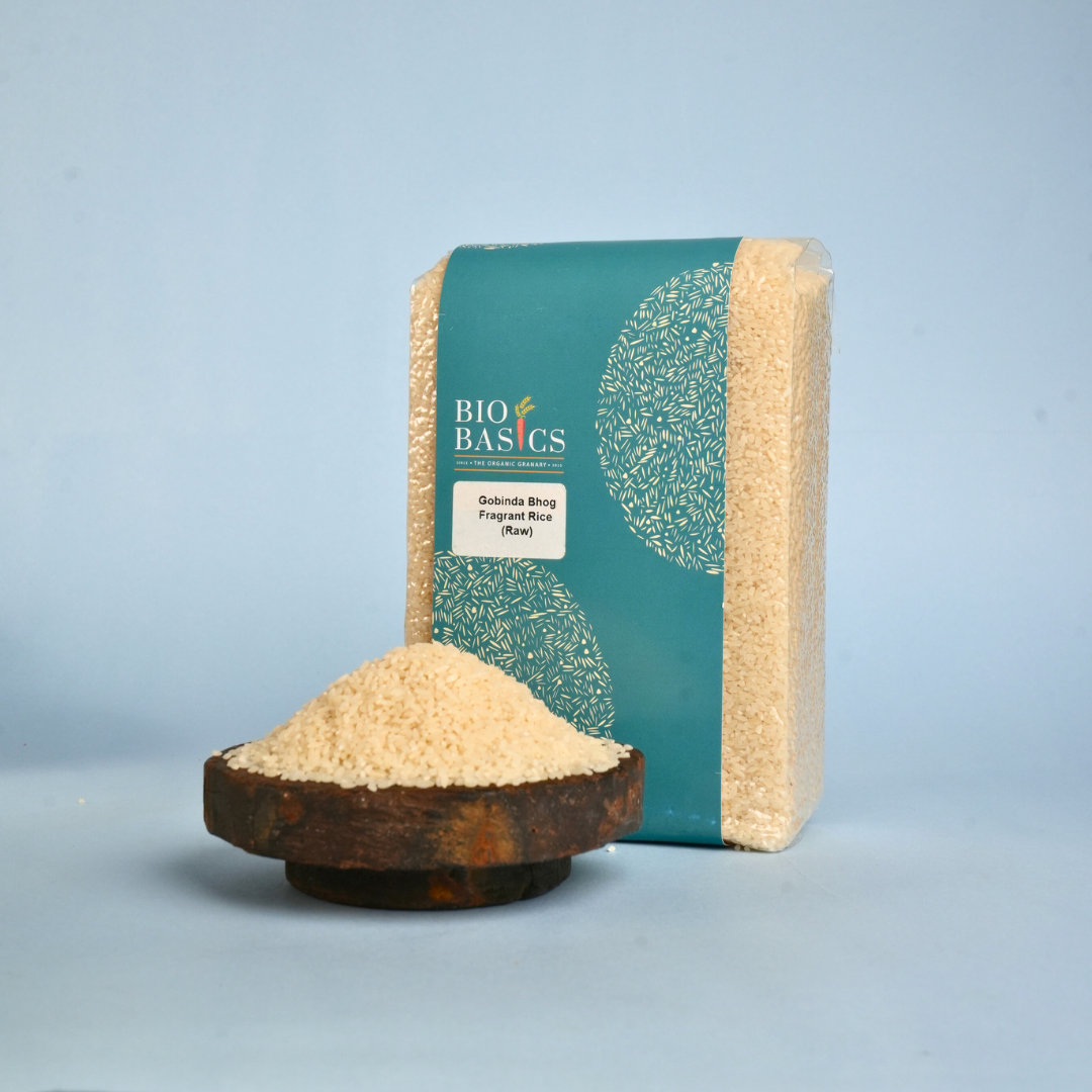Bio Basics Gobindo Bhog Fragrant Rice - Raw - Veeha Foods