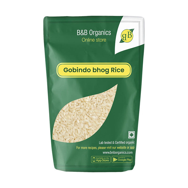 B&B OrganicsGobindobhog Rice West Bengal (Origin) - 1 kg - Veeha Foods