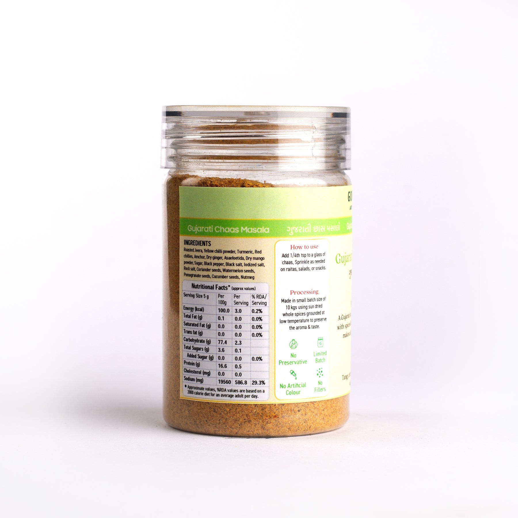 Goosebumps Gujarati Chaas Masala - 120 gms - Veeha Foods