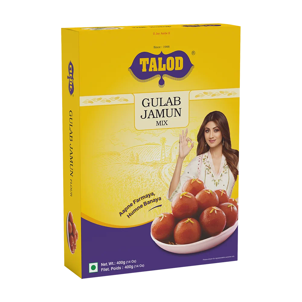 Talod Gulab Jamun Flour Instant Mix - 400 gms - Veeha Foods