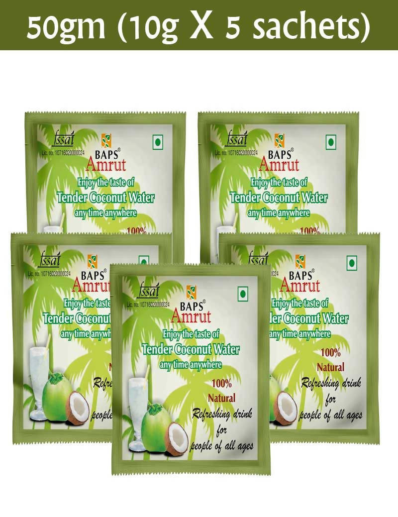 Baps Amrut Coconut Water Sachets - 50 gms - Veeha Foods