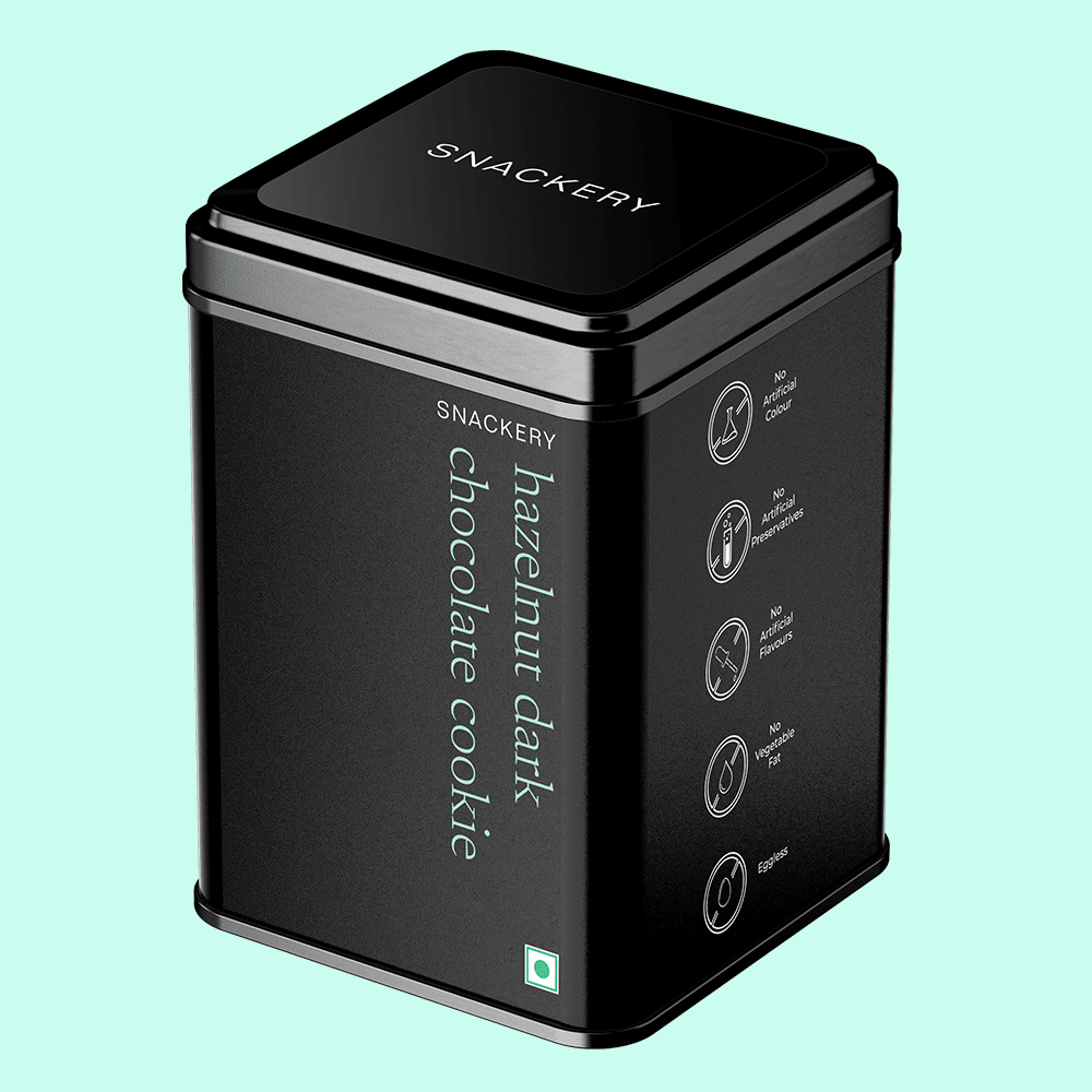 Snackery Hazelnut Dark Chocolate Cookie - 210 gms – Veeha Foods