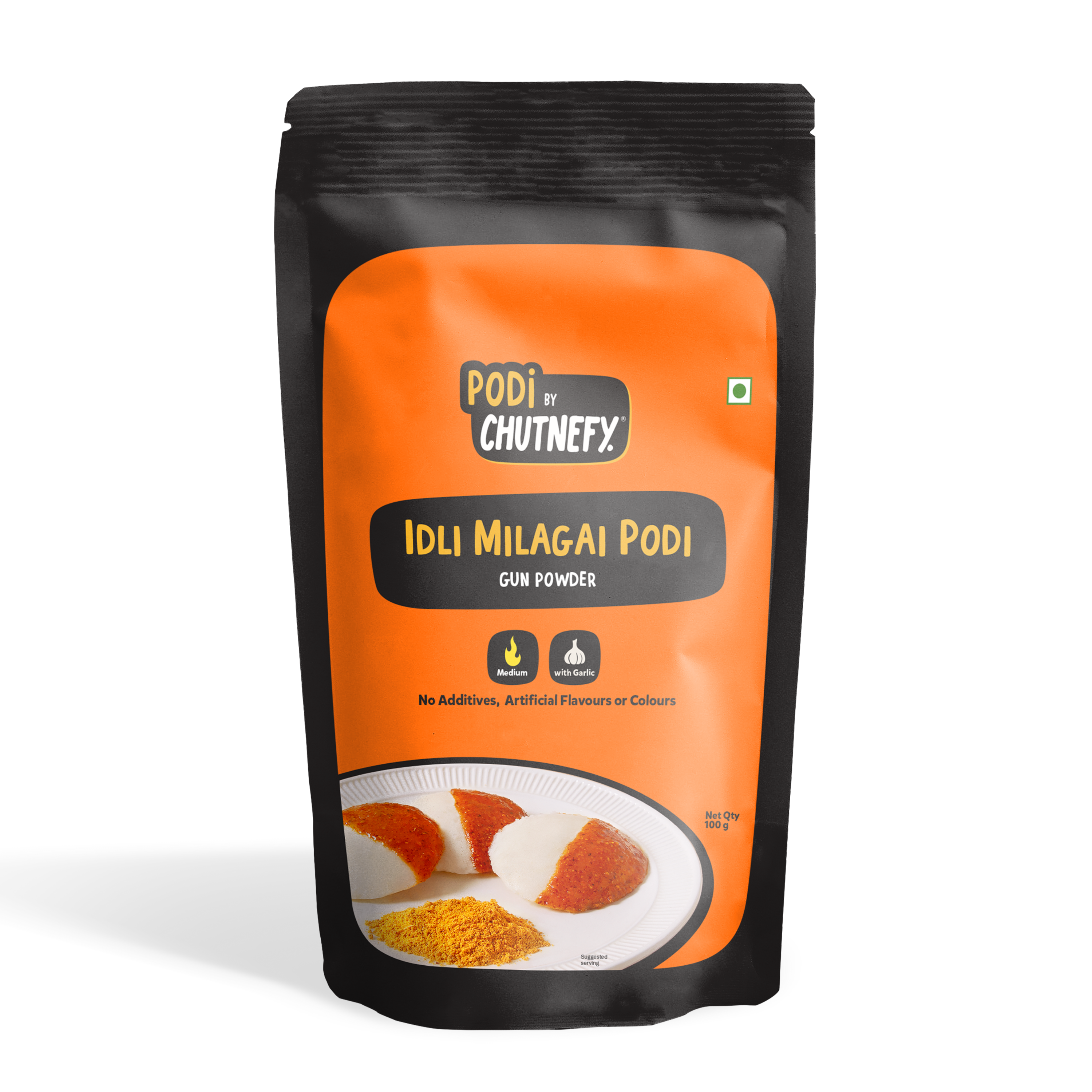 Chutnefy Idli Milagai Podi With Garlic - 100 gms - Veeha Foods
