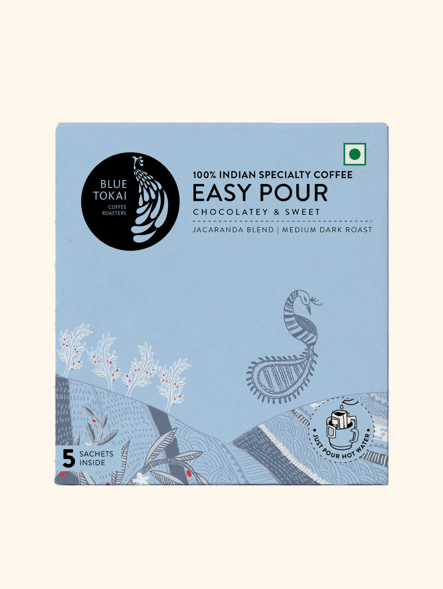 Blue Tokai Jacaranda Blend - Medium Dark Roast - Easy Pour - Veeha Foods