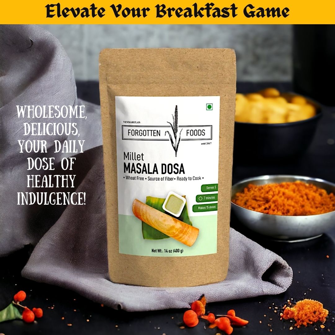 Forgotten Foods Multi Millet Masala Dosa - 400 gms - Veeha Foods