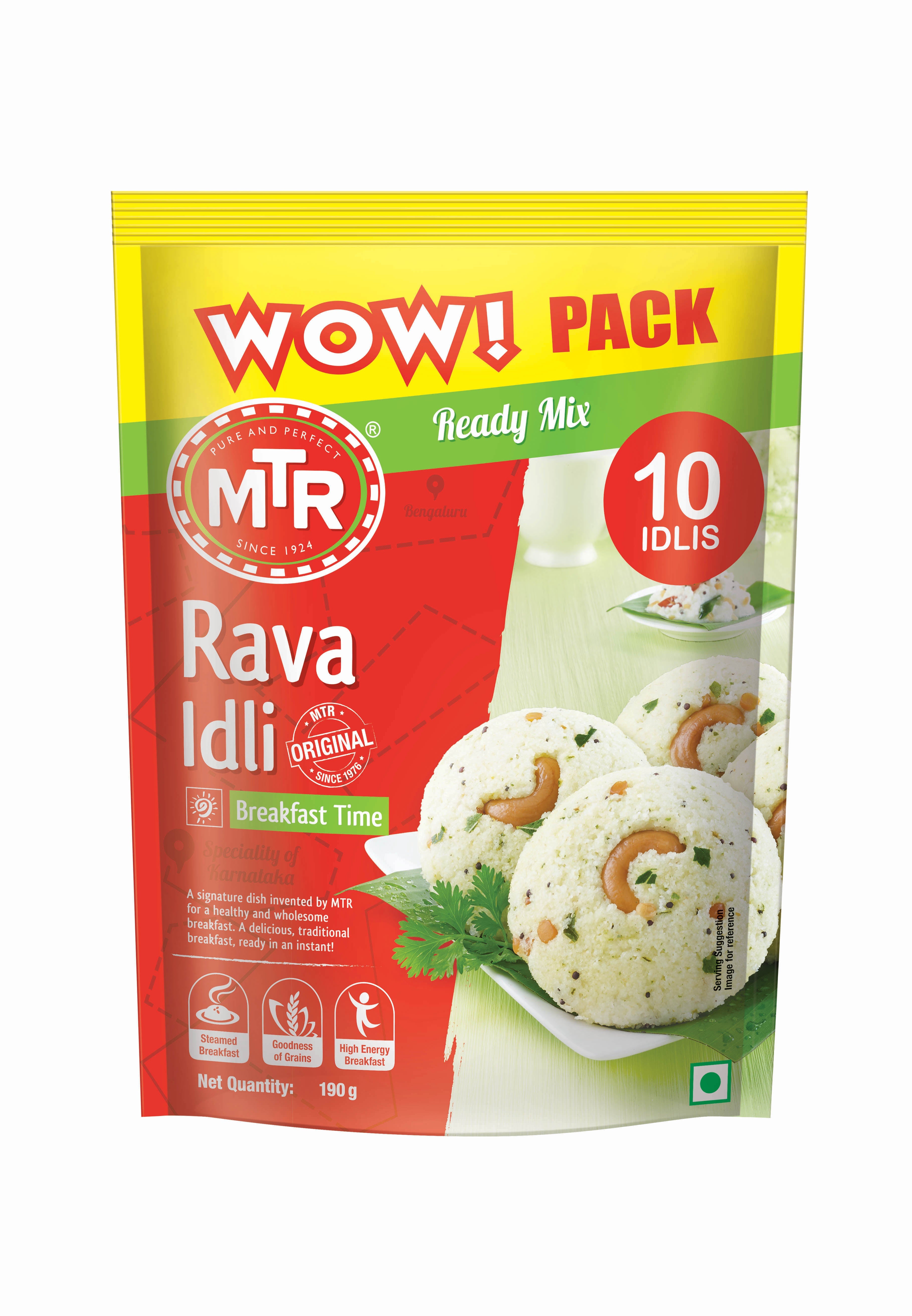MTR Rava Idli Mix -190 gms - Veeha Foods