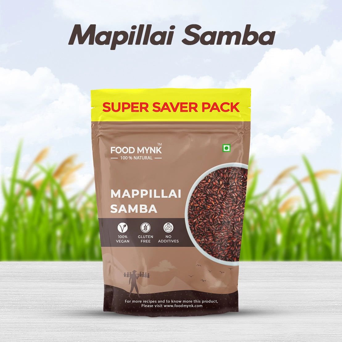 Food Mynk Mappillai Samba Rice Organic Red Rice – Veeha Foods