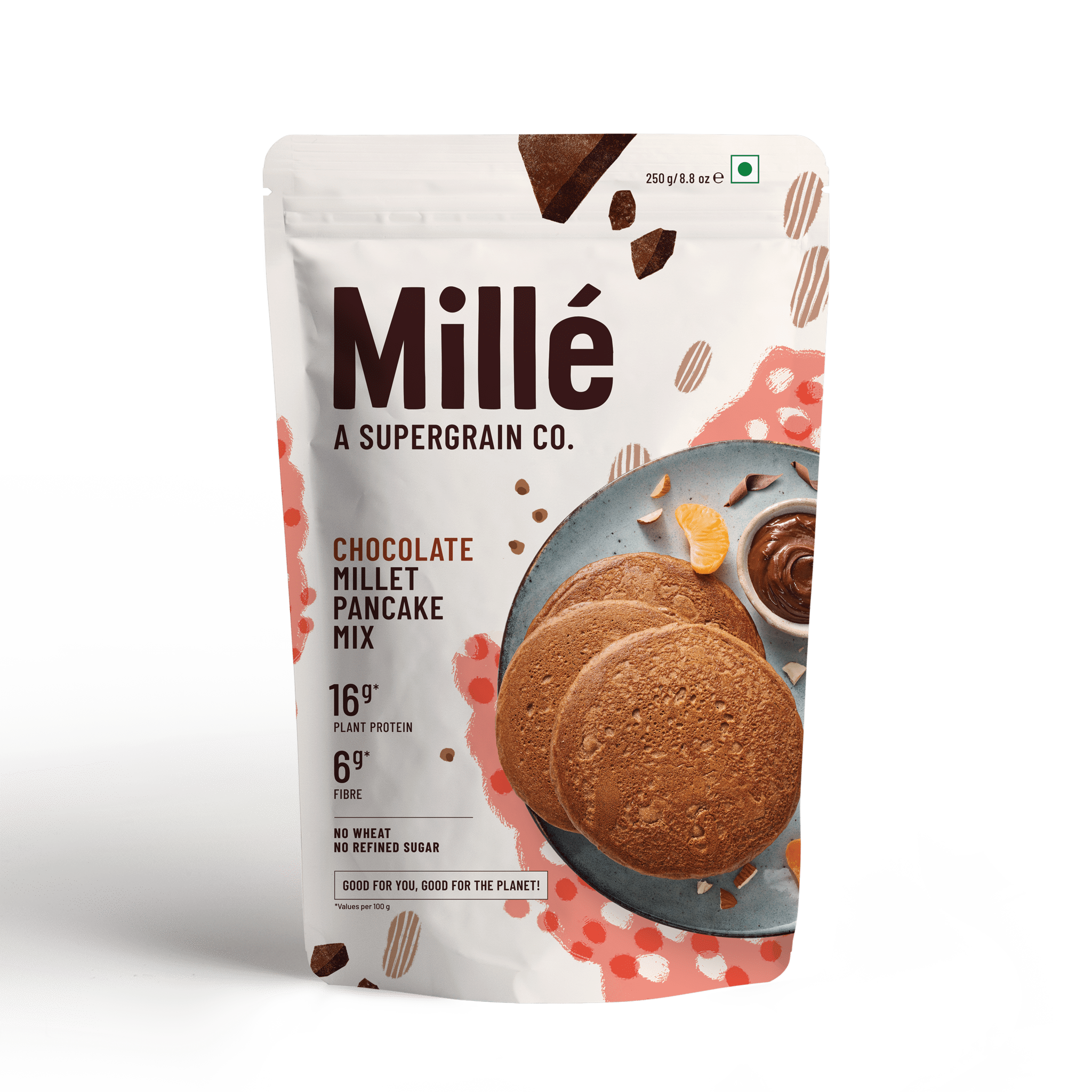 Slurrp Farm Mille : Chocolate Millet Pancake Mix -250 gms – Veeha Foods