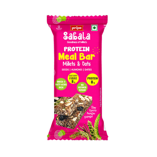 Sabala Millets & Oats Meal Bar - 50 gms – Veeha Foods