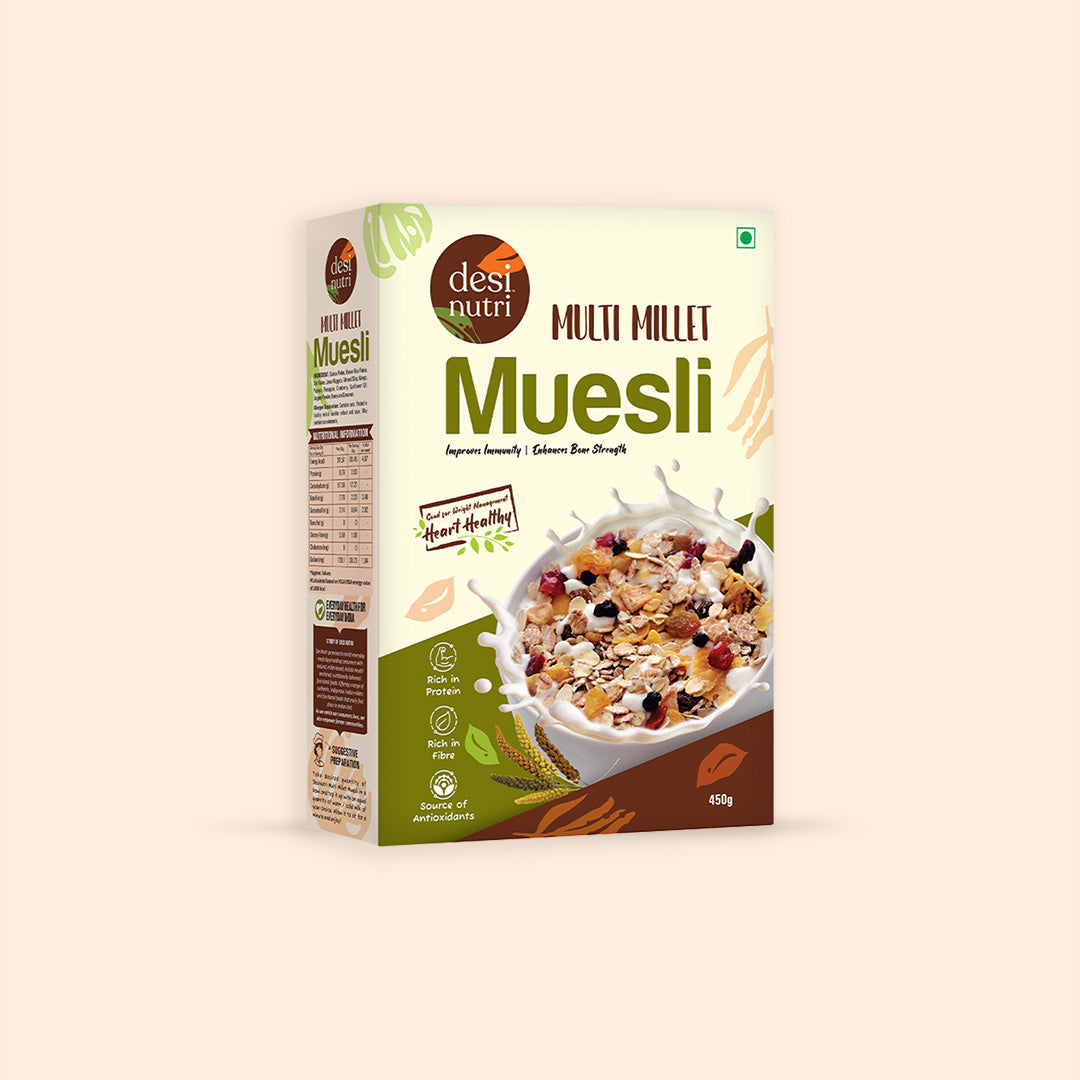 Desinutri Foods Multi Millet Muesli Improves Immunity, Bone Strength ...
