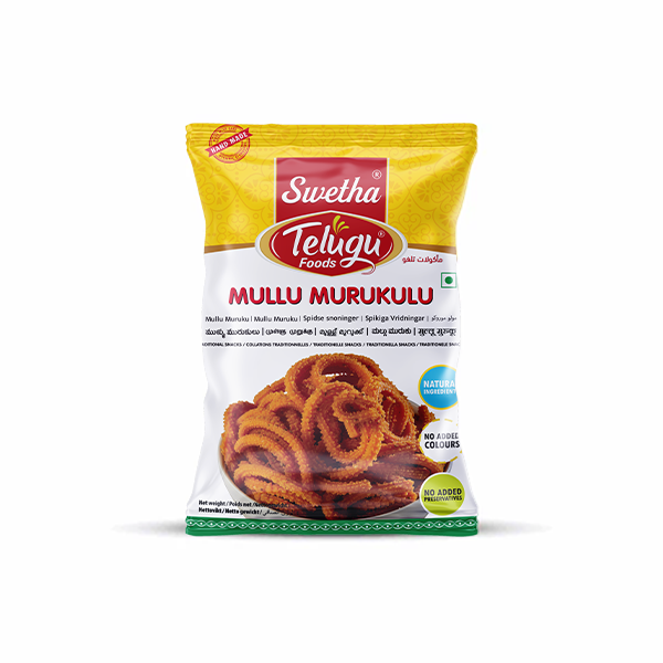 Swetha Telugu Foods Mullu Murukulu - 150 gms - Veeha Foods