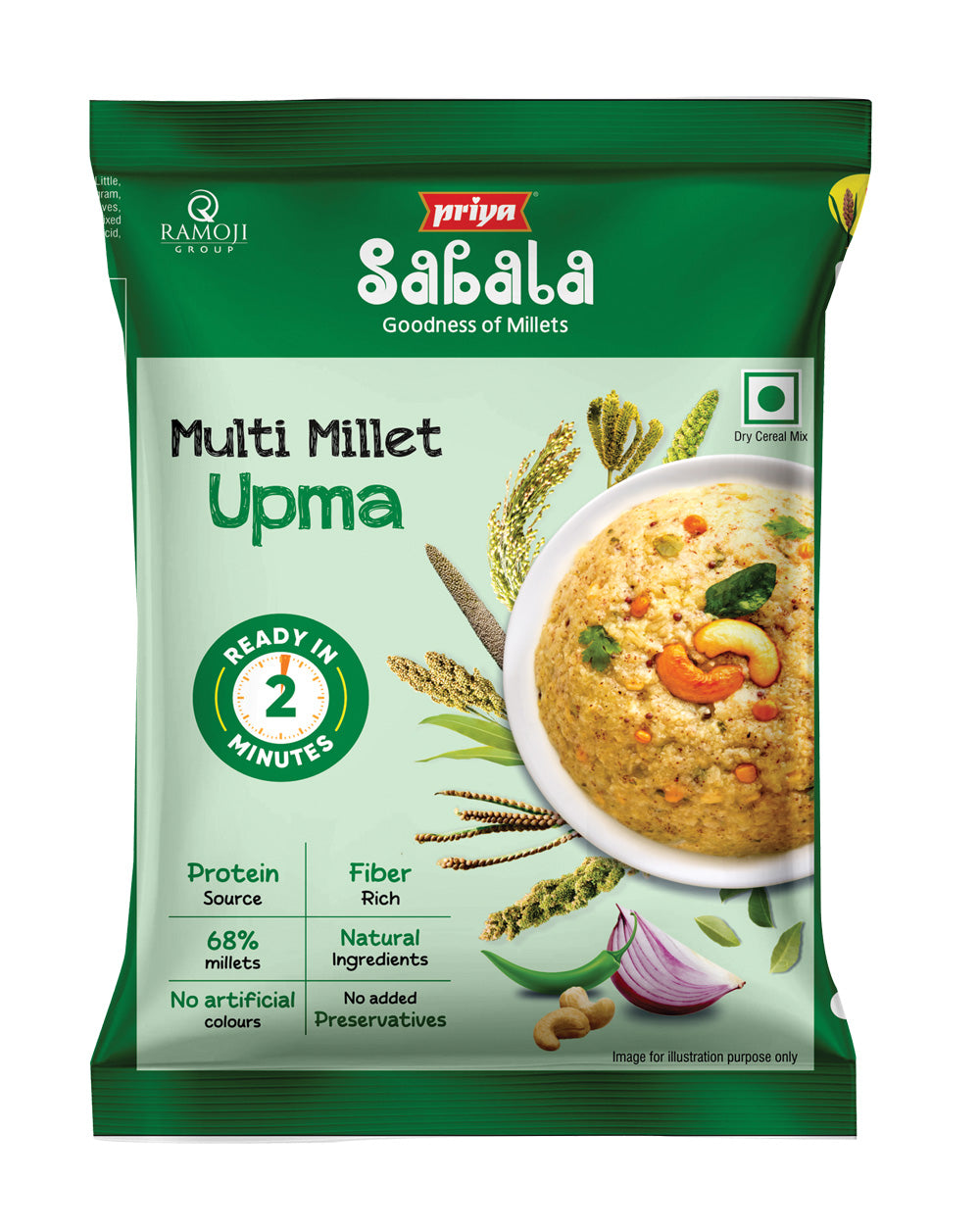 Sabala Multi Millet Upma - 60 gms - Veeha Foods