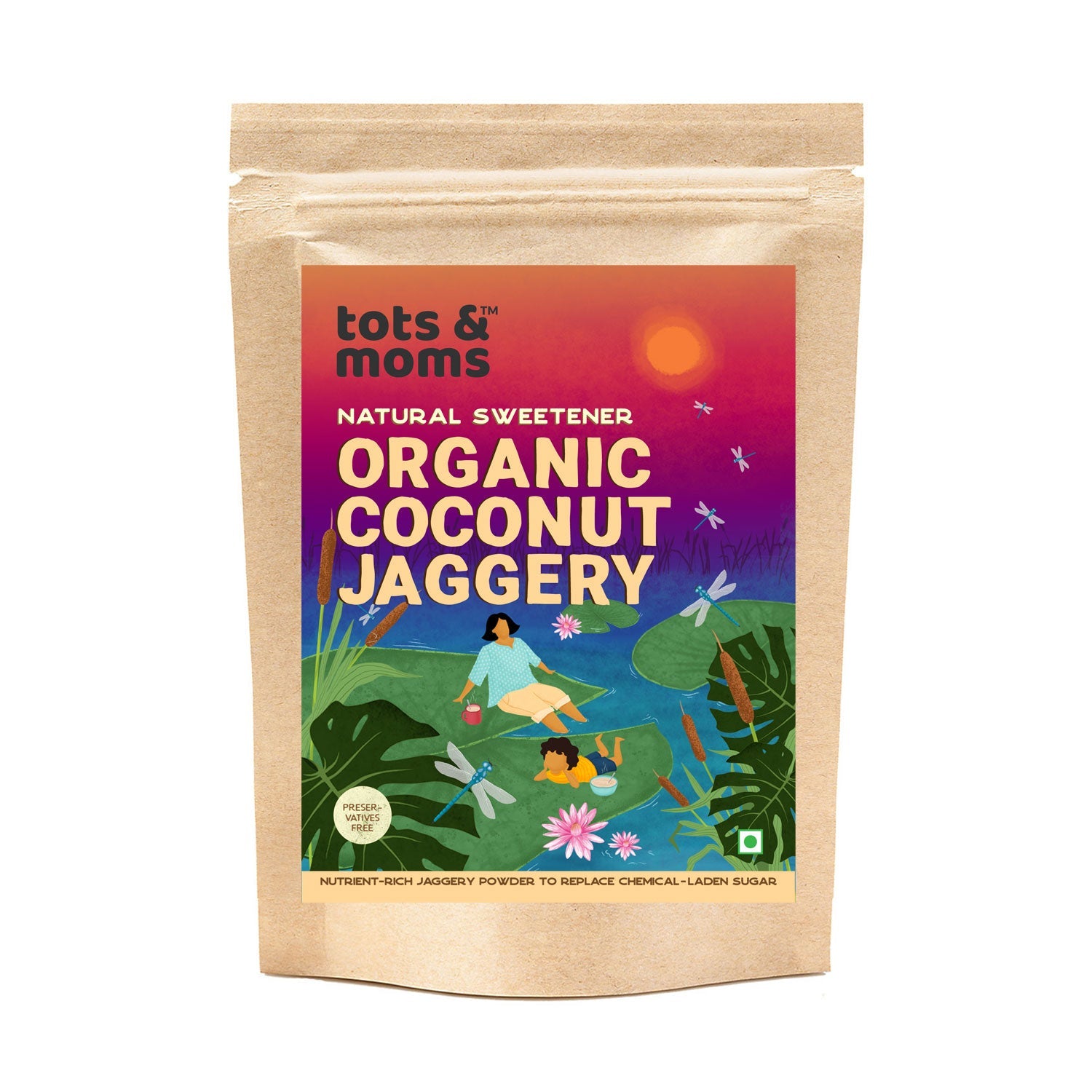 Tots and Moms Coconut Jaggery Powder Natural Sweetener - 300 gms ...