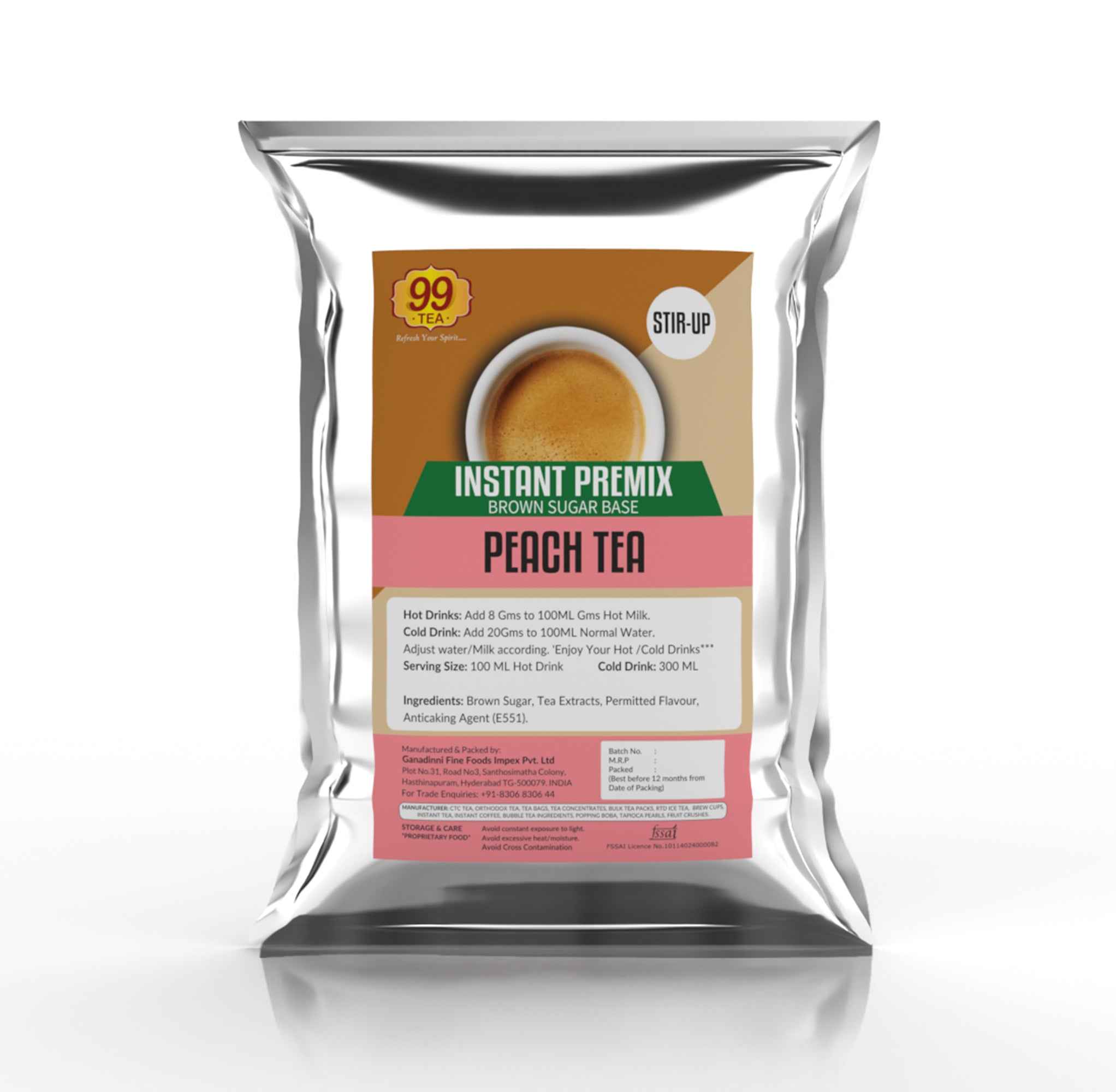 The Tea Planet Peach Flavored Tea - 1 kg – Veeha Foods